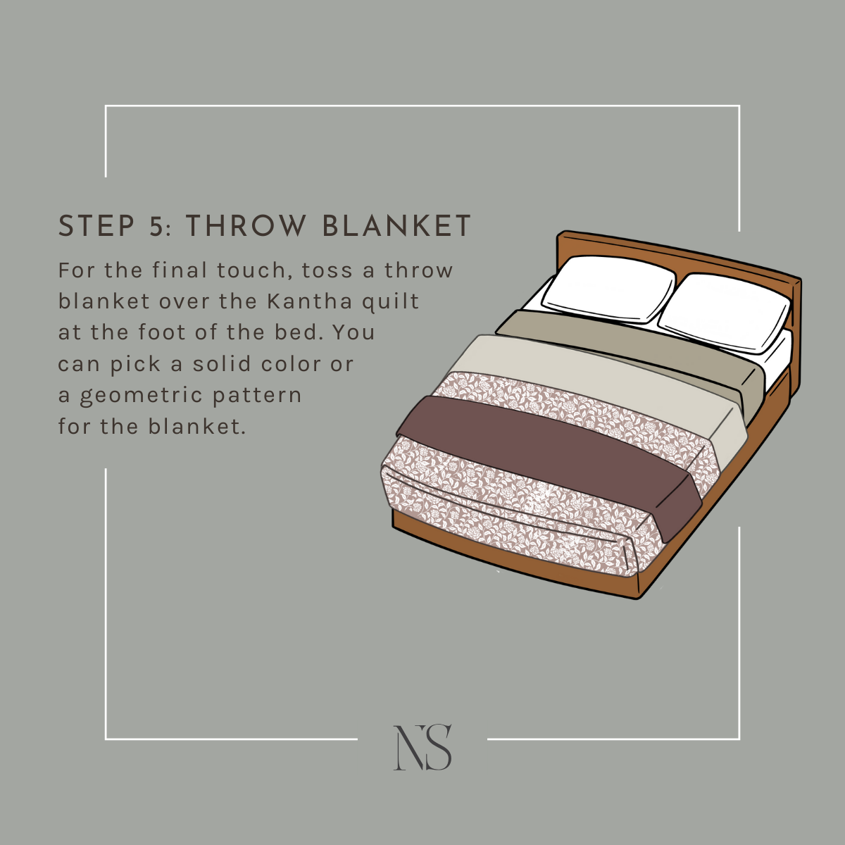 How To Make Your Bed Like A Designer - Blanket Layering Guide - Nadine Stay