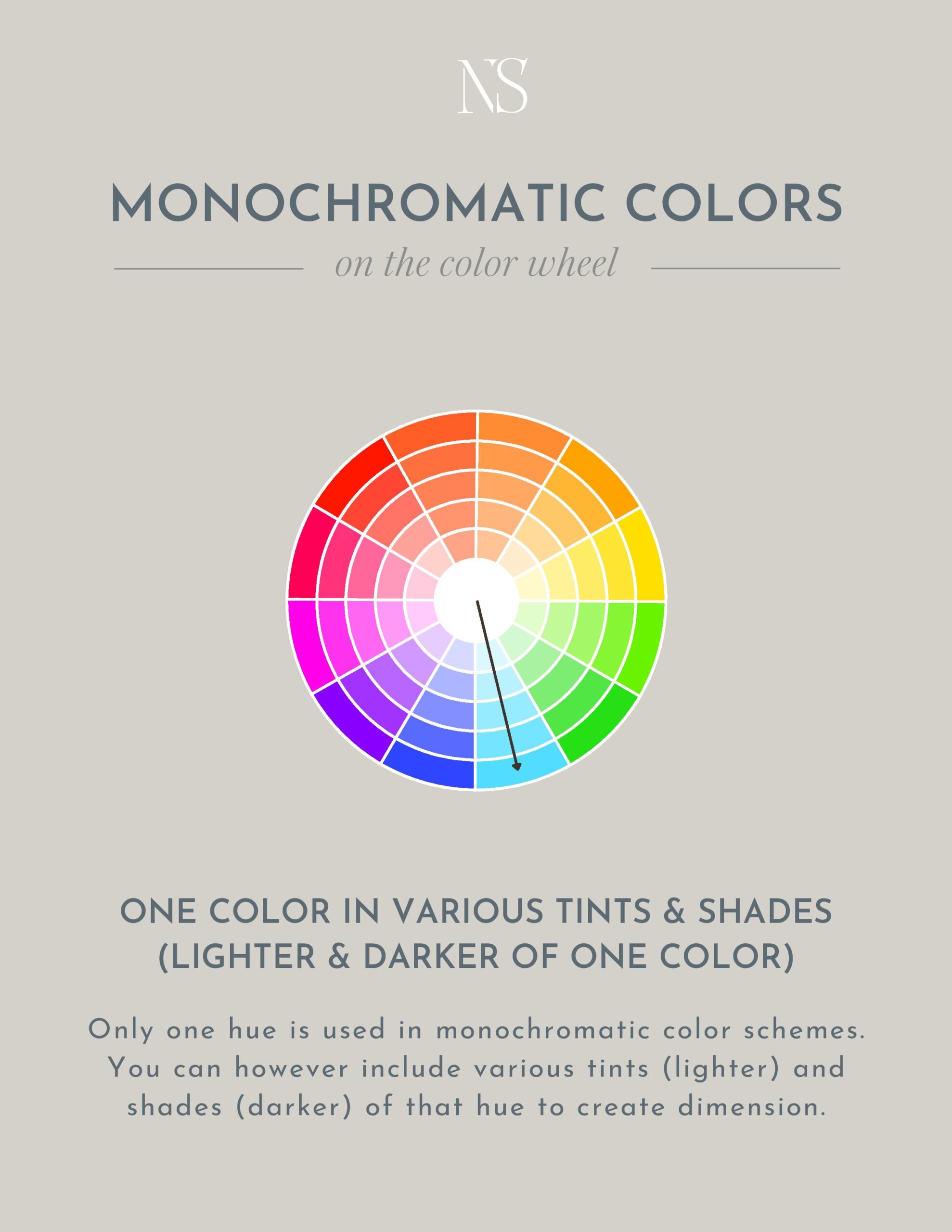 The Art Of A Monochromatic Color Palette & How To Achieve It - Nadine Stay