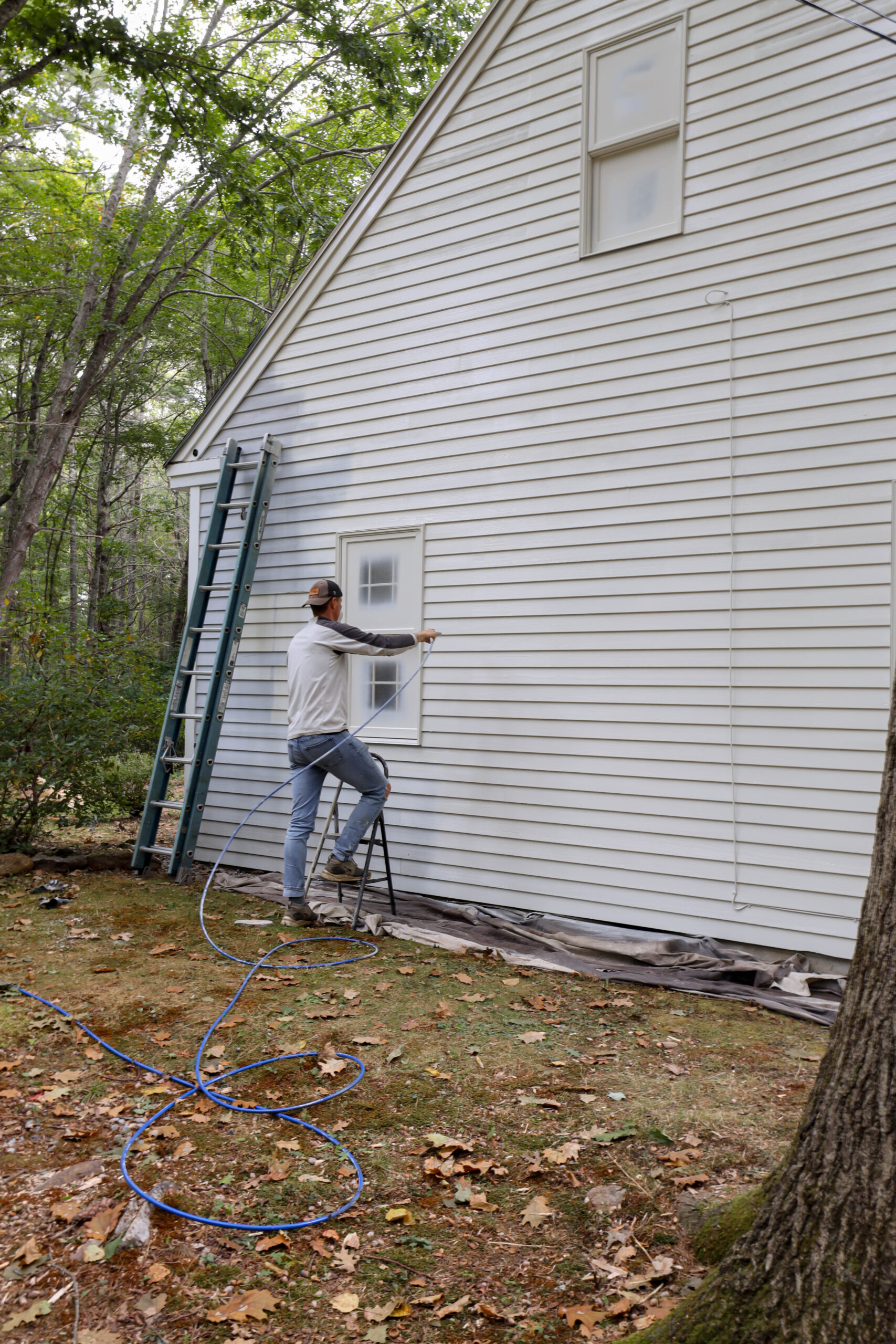 Painting The Maine Cape Exterior (Tour & Tutorial) - Nadine Stay