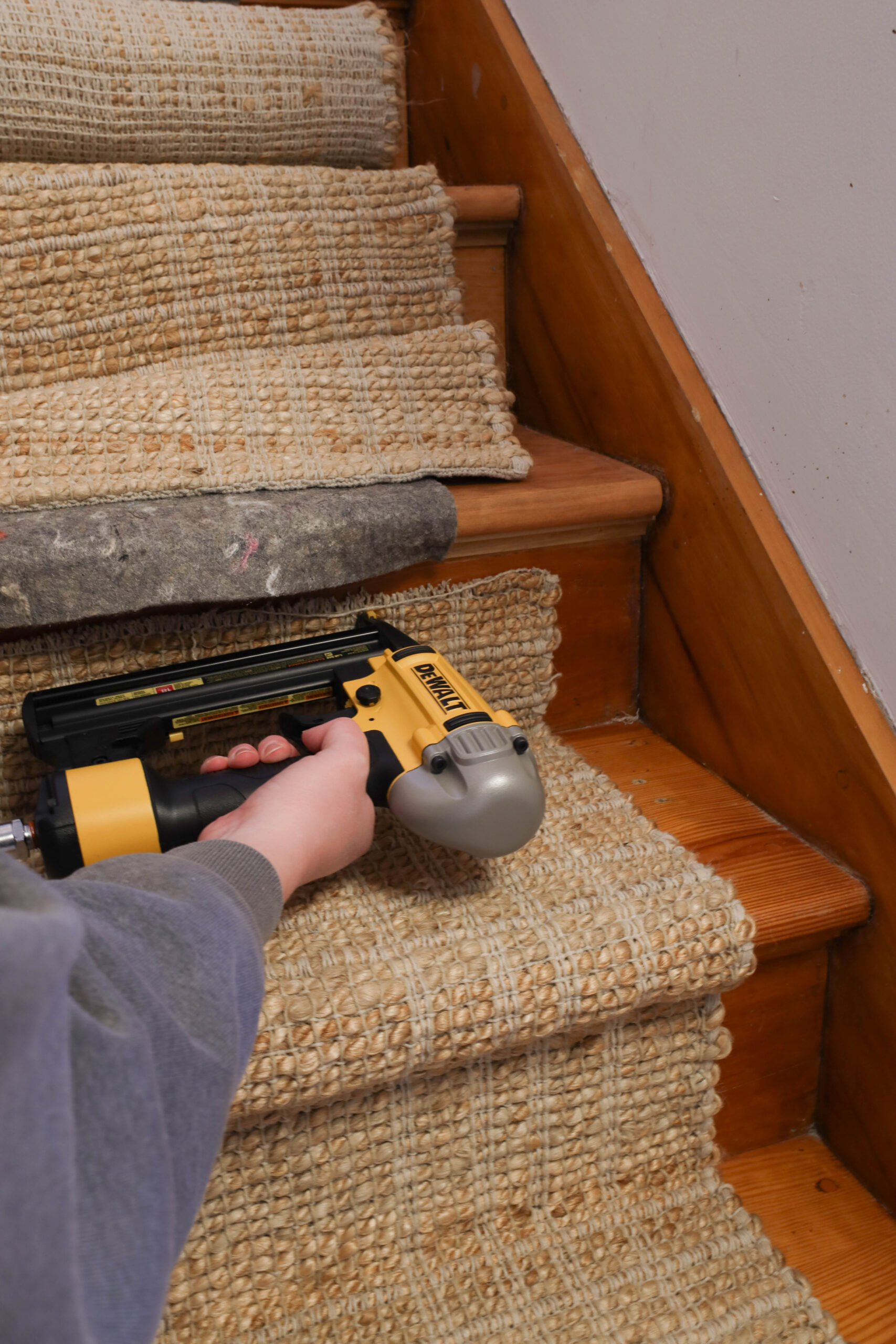 How To Install A Stair Runner (Using Ready-made Runners) - Nadine Stay