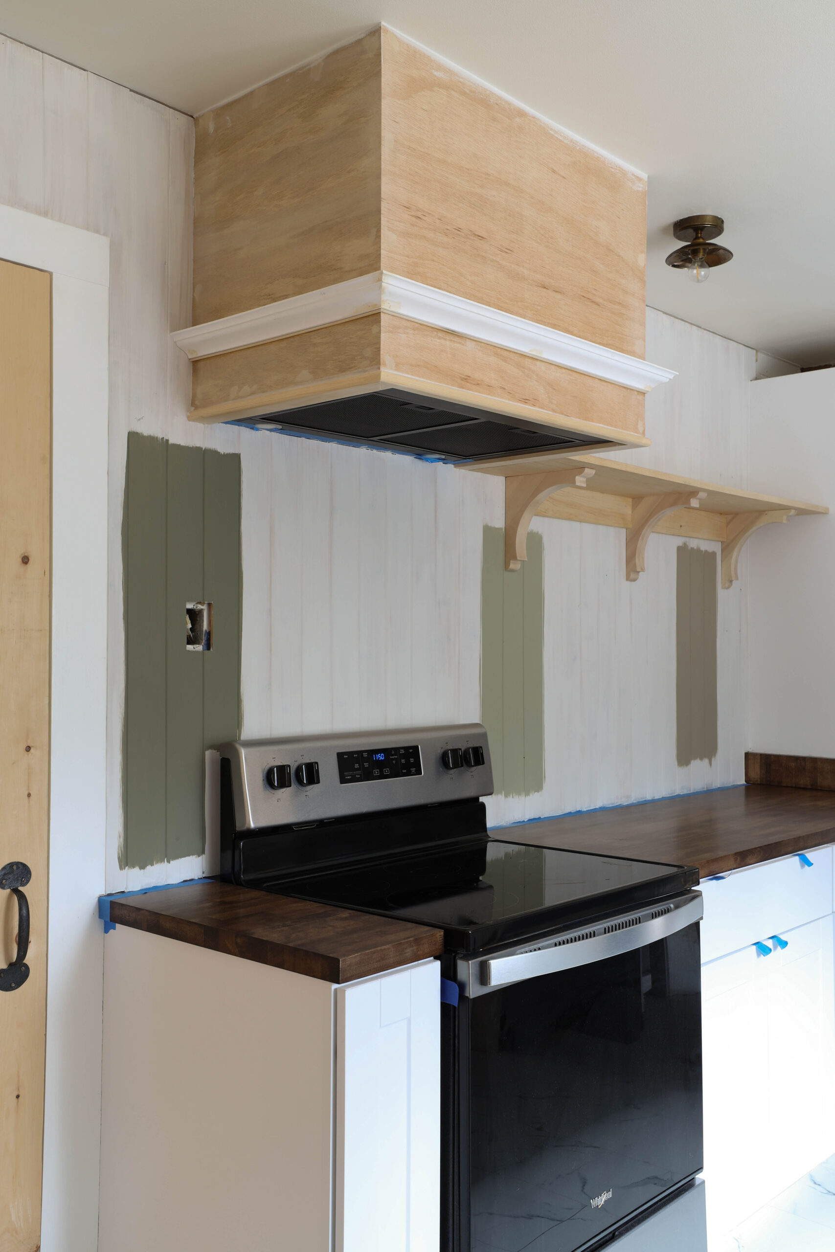 How To Build A Range Hood Cover Over An Existing Vent Hood - Nadine Stay