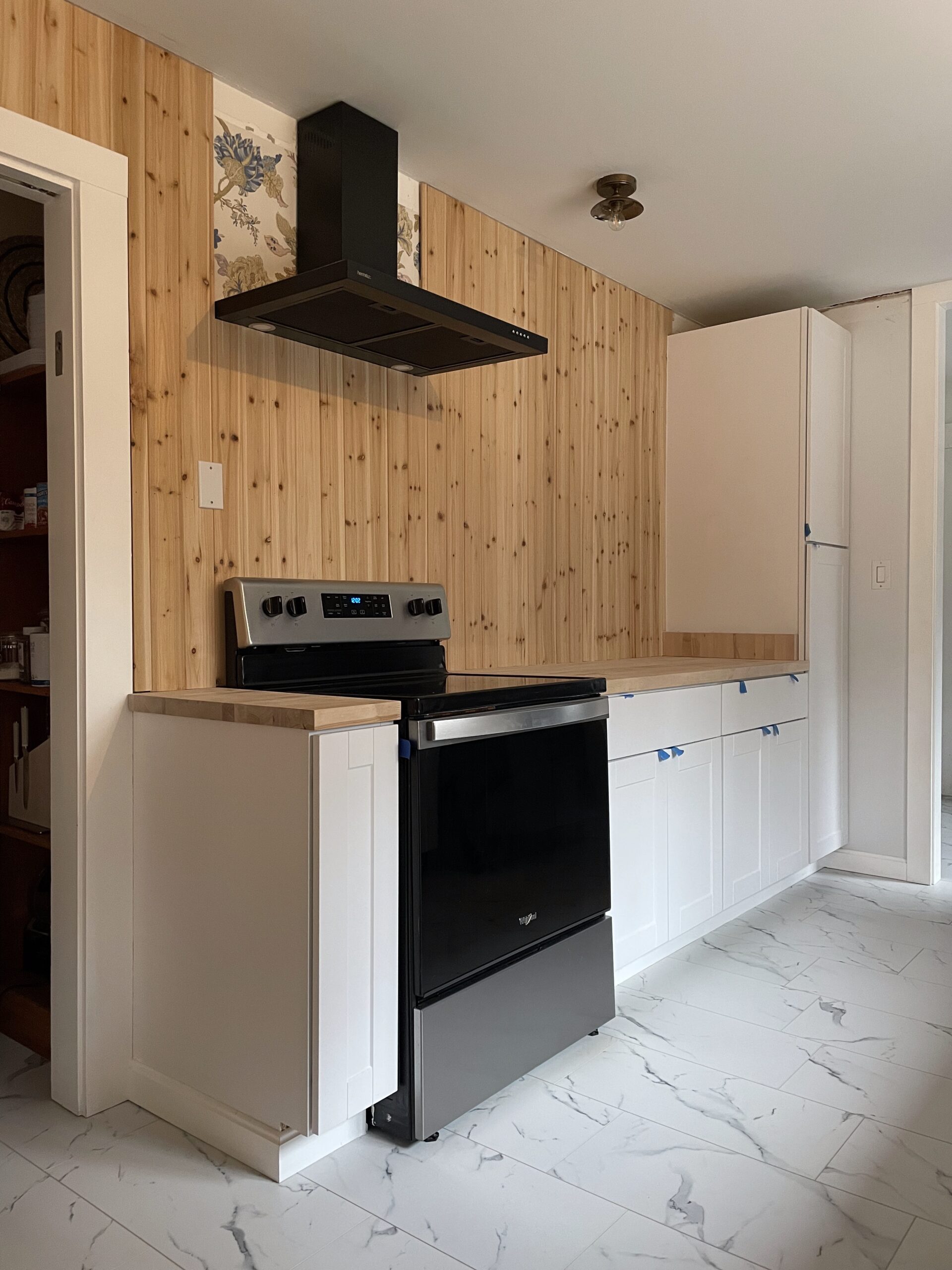 How To Build A Range Hood Cover Over An Existing Vent Hood - Nadine Stay